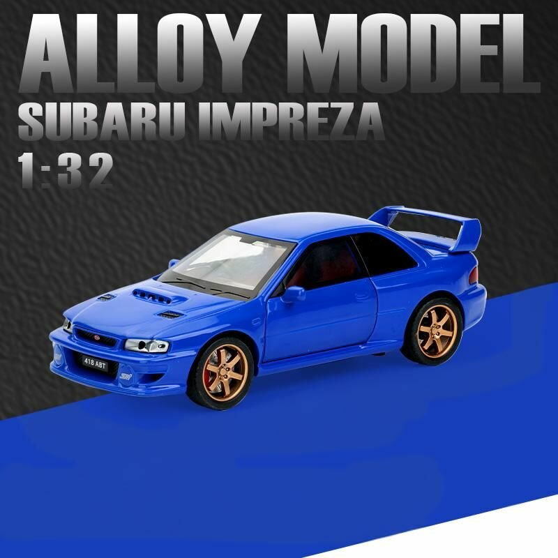 Модель автомобиля Subaru Impreza WRX STI 1:32 детские игрушки Звук и освещение Коллекция