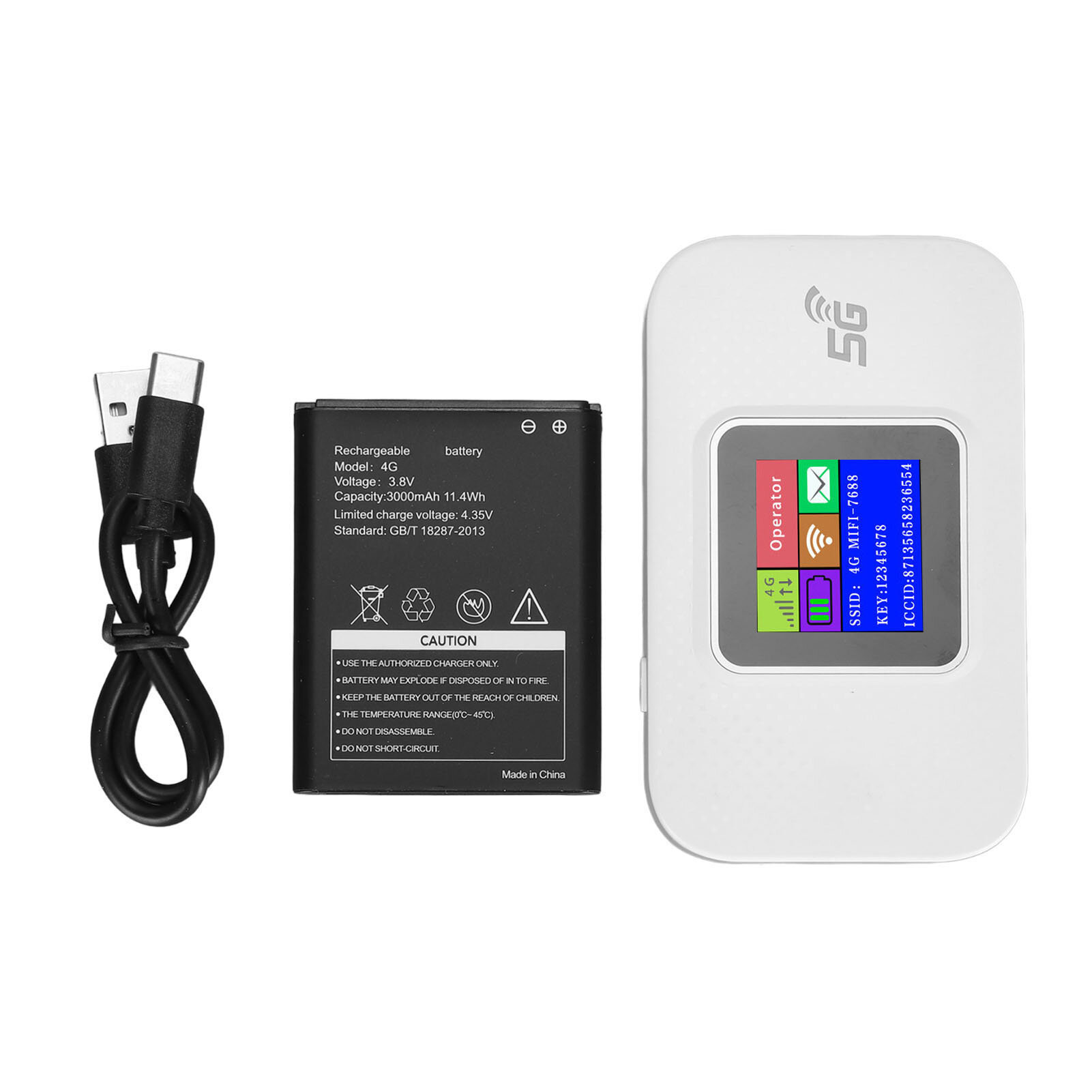 Портативный Wi-Fi-маршрутизатор 4G LTE, ЖК-дисплей с питанием от USB, высокоскоростной обмен данными 300 Мбит/с, до 10 устройств Wi-Fi, мобильный Wi-Fi 4G для Европы