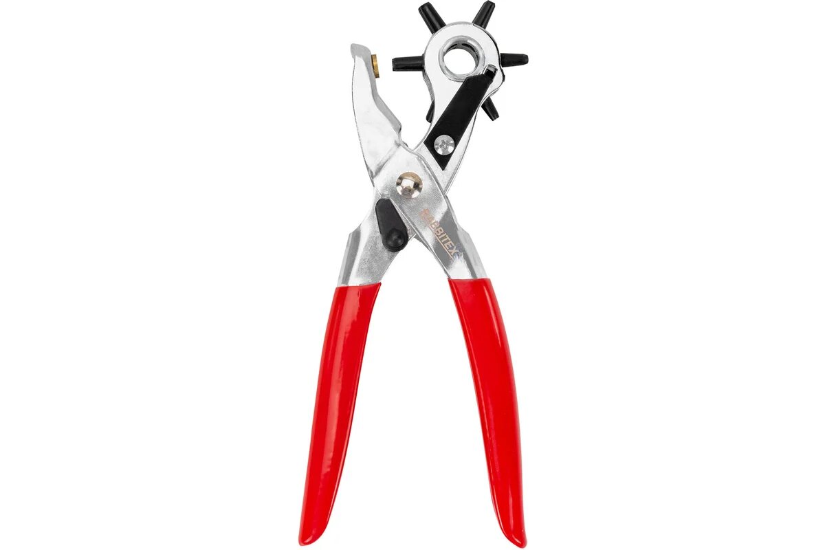 RABBITEX 273013 Дырокол пробойник-просекатель для кожи, картона и ткани диаметры 2,5-5 мм