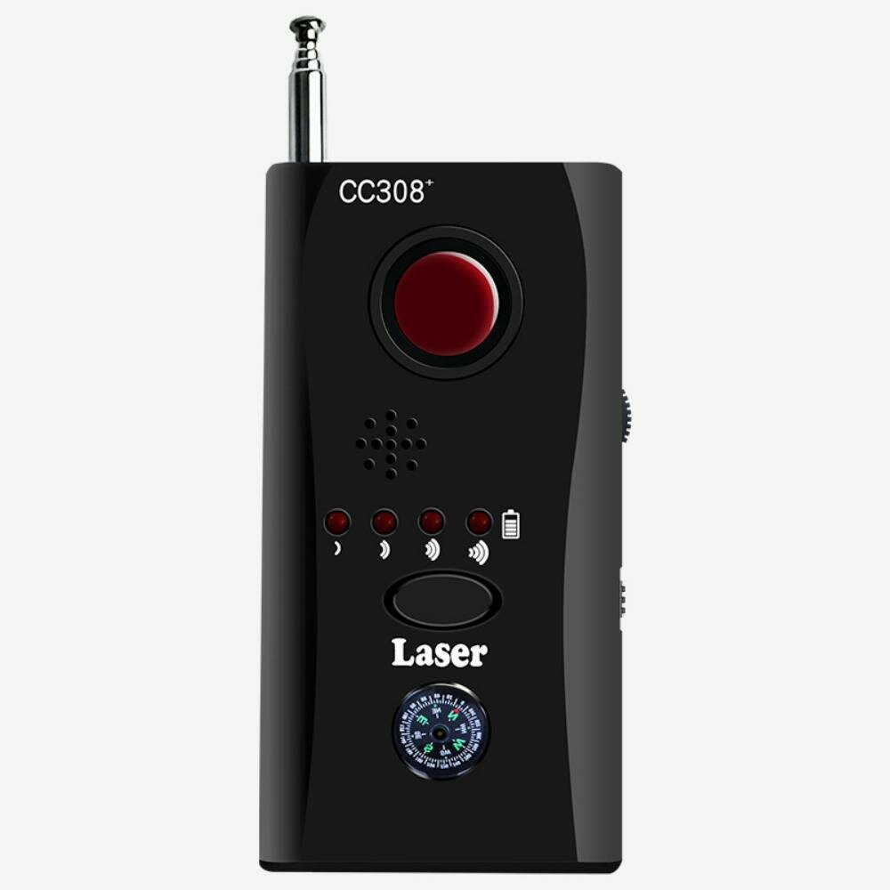 Детектор скрытых устройств Mini, RF детектор, портативный антишпионский детектор, защитник безопасности для дома, автомобиля, офиса, путешествий, диапазон обнаружения камер 10см-10м, диапазон RF 5см-10м, материал ABS, размер 93*48*17мм, вес 58г, в