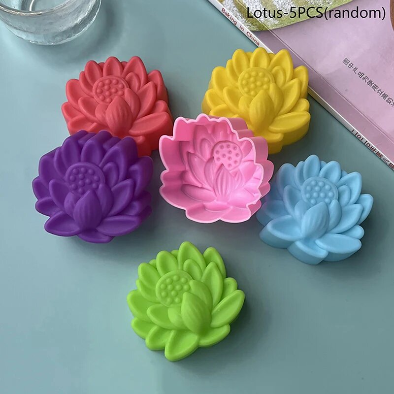 Силиконовые формы для свечей Lotus 5 шт