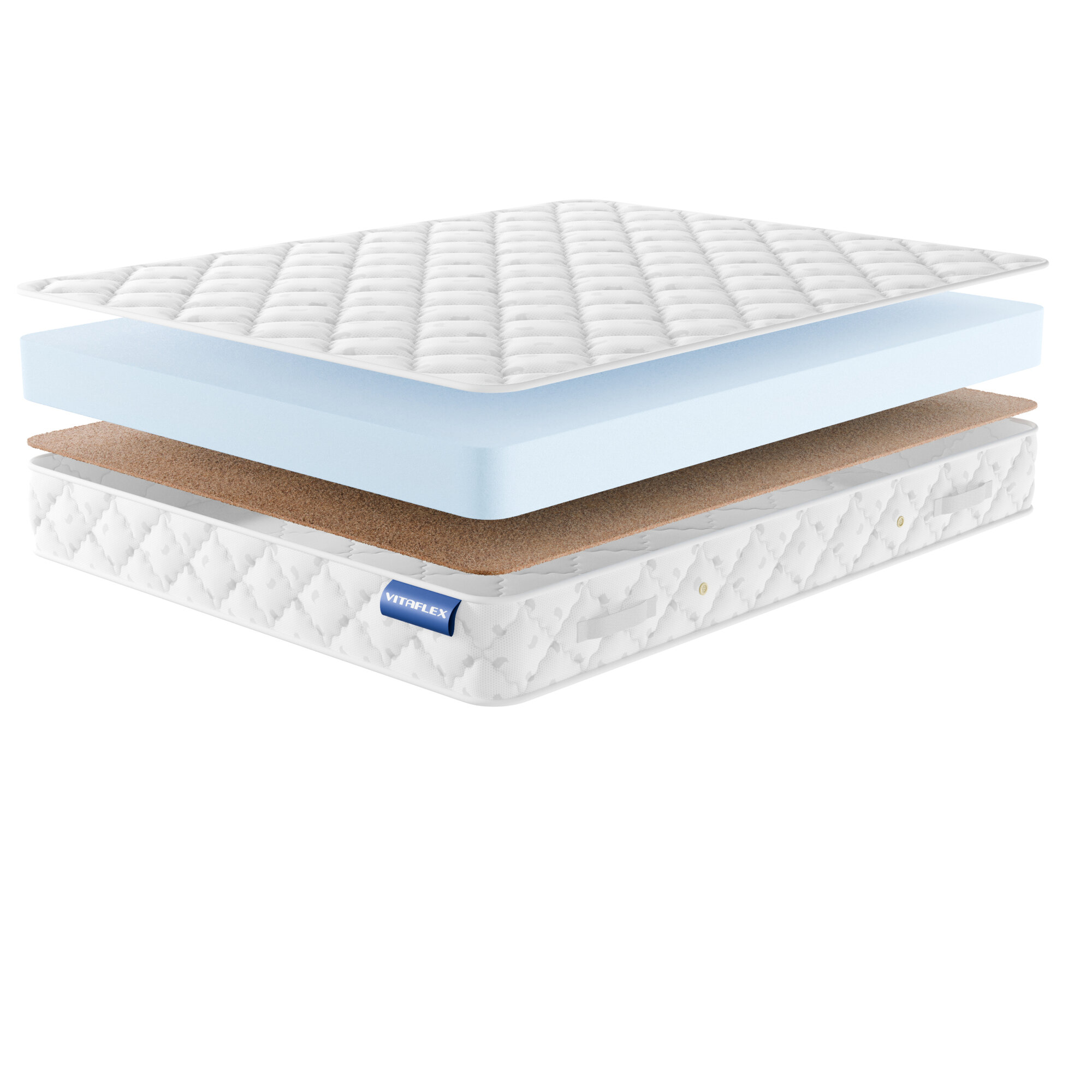 Матрас Vitaflex Light Hard Eco 140х200 серии Foam Eco высота 17 см анатомический средней жесткости кокосовый