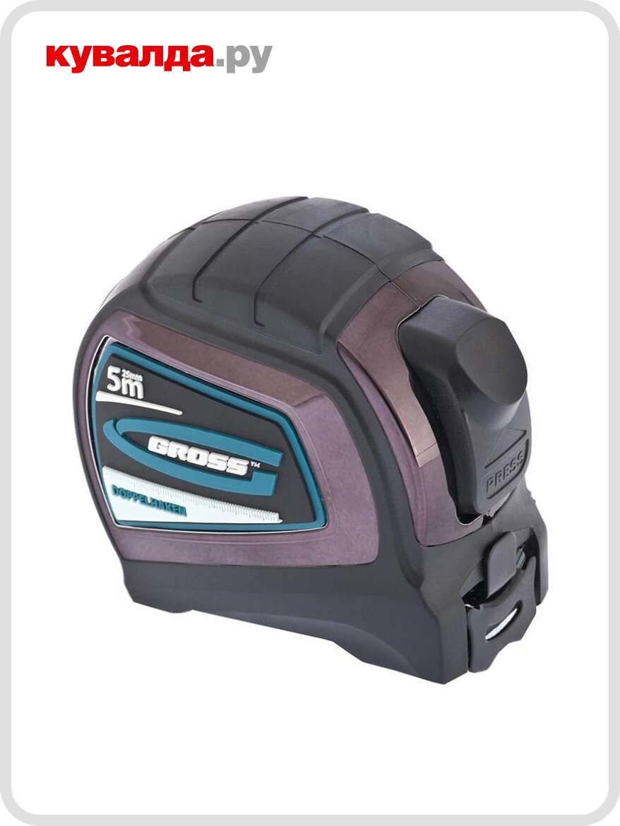 Рулетка GROSS "Doppelhaken" 5.0 м 31124