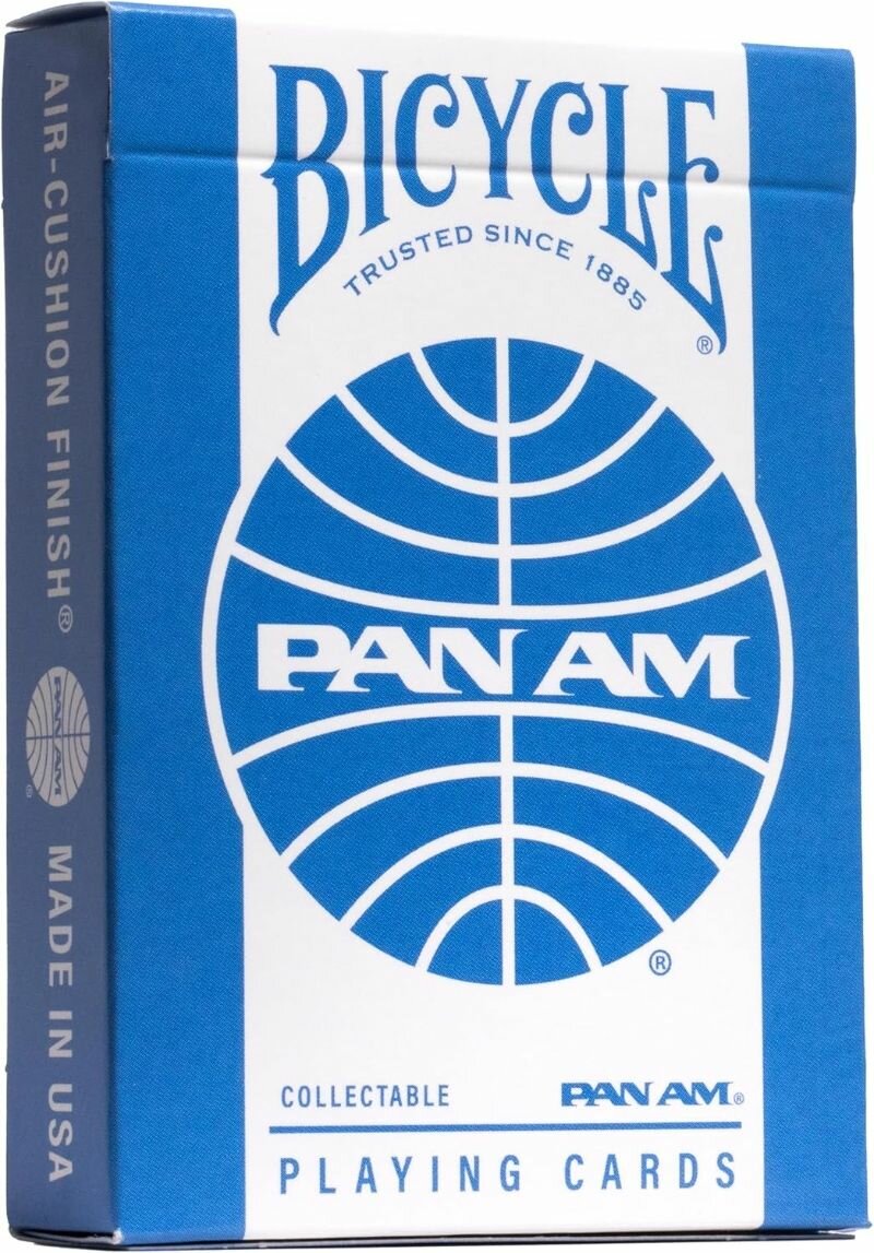 Карты Bicycle Pan Am, мелованный картон, 54 карты в упаковке, голубые — фото 1