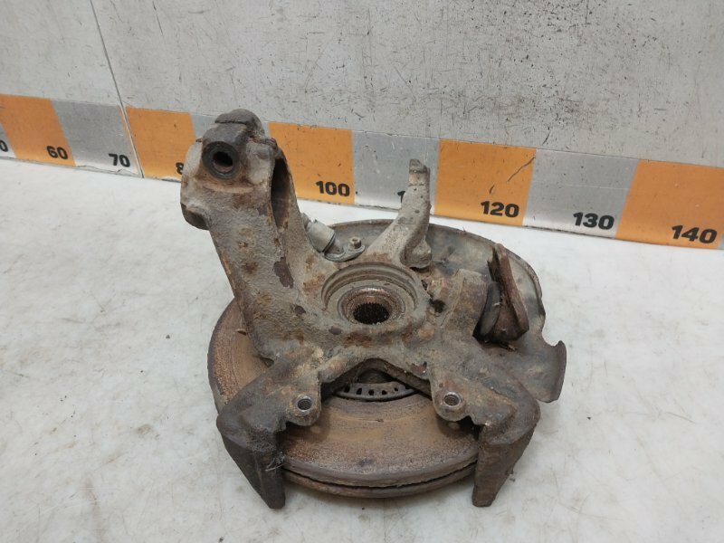 Б/У В сборе со ступицей, ступица Кулак поворотный Volkswagen Golf 2001 4, 1J1 Перед. Прав. 452668 VAG арт. 1J0407256N