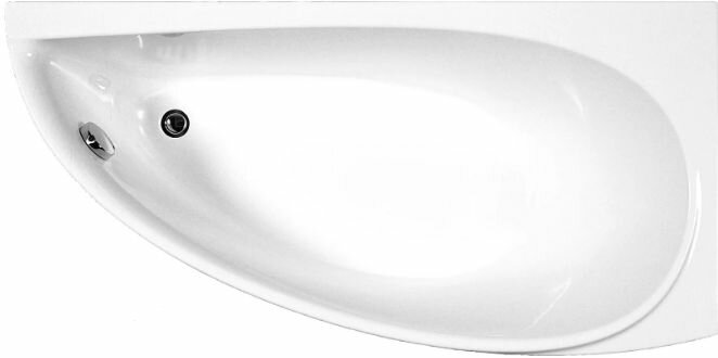 Акриловая ванна Ravak Avocado CH01000000 R без опоры 160x75 см, угловая, правая, пристенная, белая, асимметричная