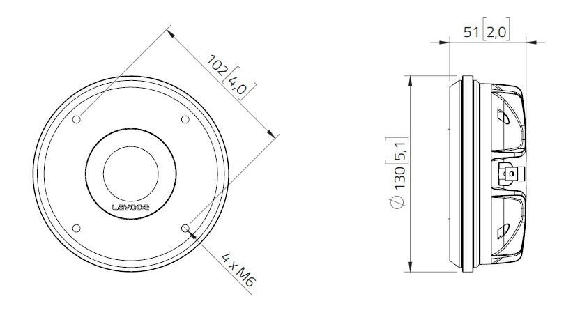 Lavoce DN14.300T-16 Драйвер ВЧ компрессионный, 220Вт, 16 Ом