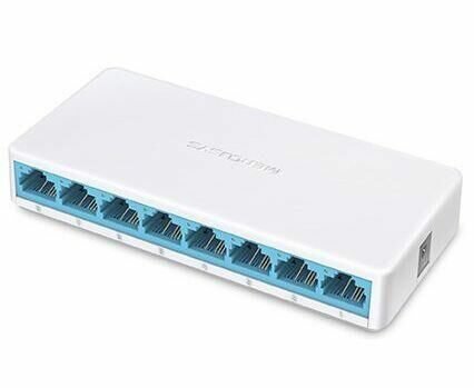 Коммутатор Mercusys MS108, Ethernet, 10 портов, 100Мбит/с, 8 портов