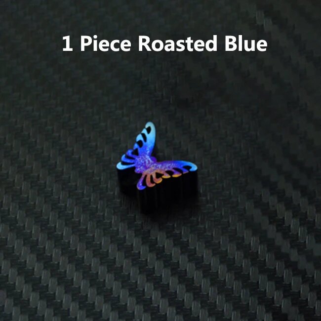 Нож-бабочка синий, 1pc Roasted Blue