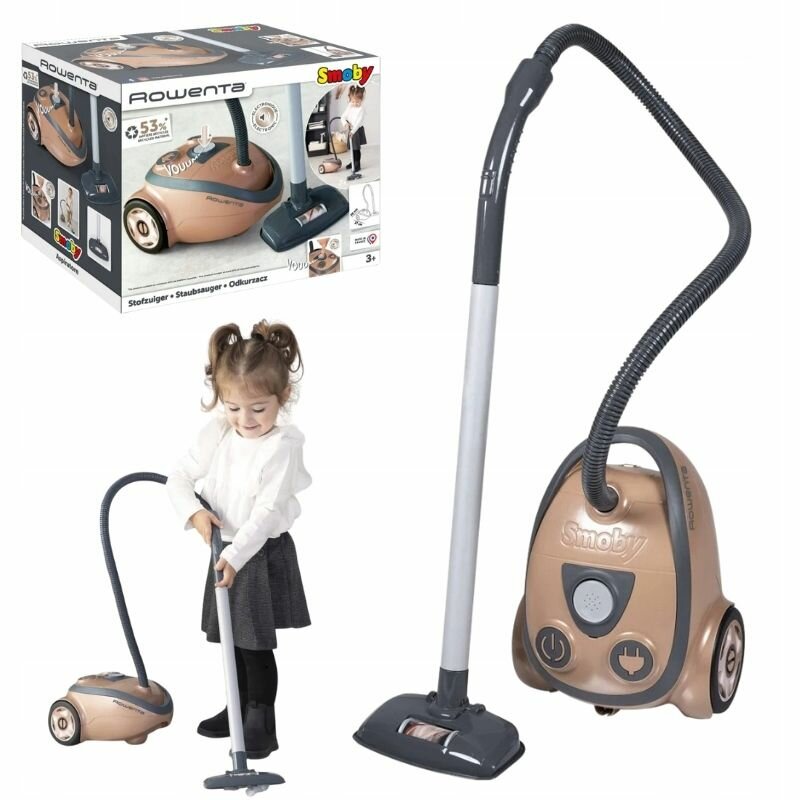 Игровой набор Smoby - Игрушечный детский Пылесос Rowenta со звуковыми эффектами - Смоби 330222