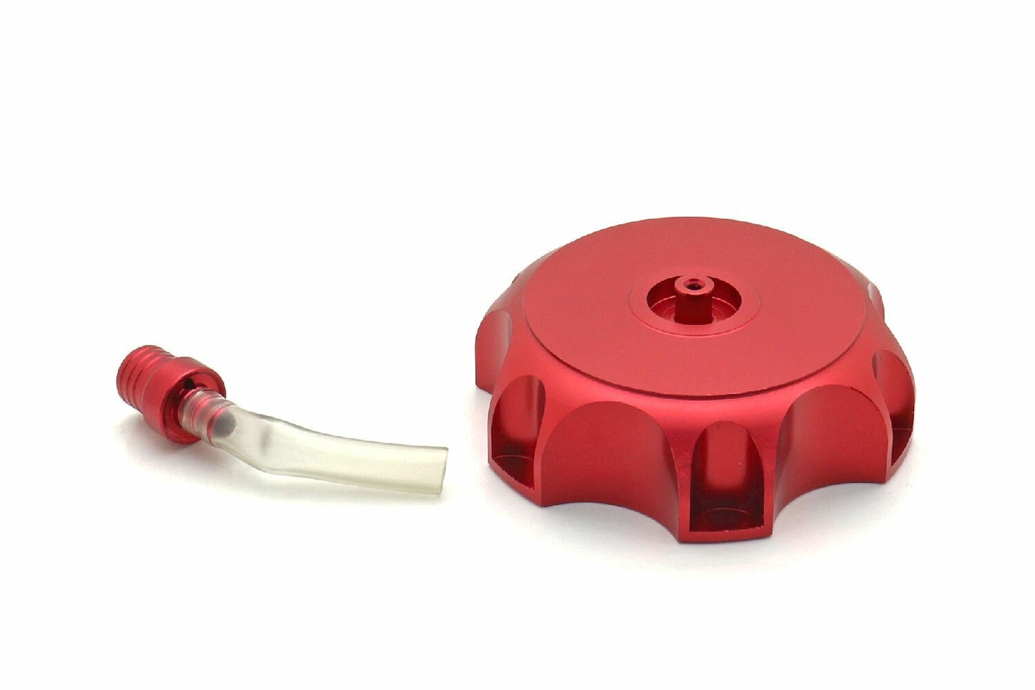 Крышка бензобака TTR125-250 с втулкой испарителем (красная)