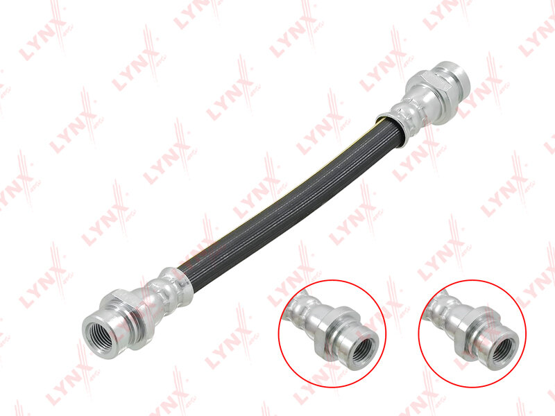 LYNXauto Шланг тормозной передний MITSUBISHI L200 96-07 / Pajero II 91-97, HYUNDAI Galloper II 98-03