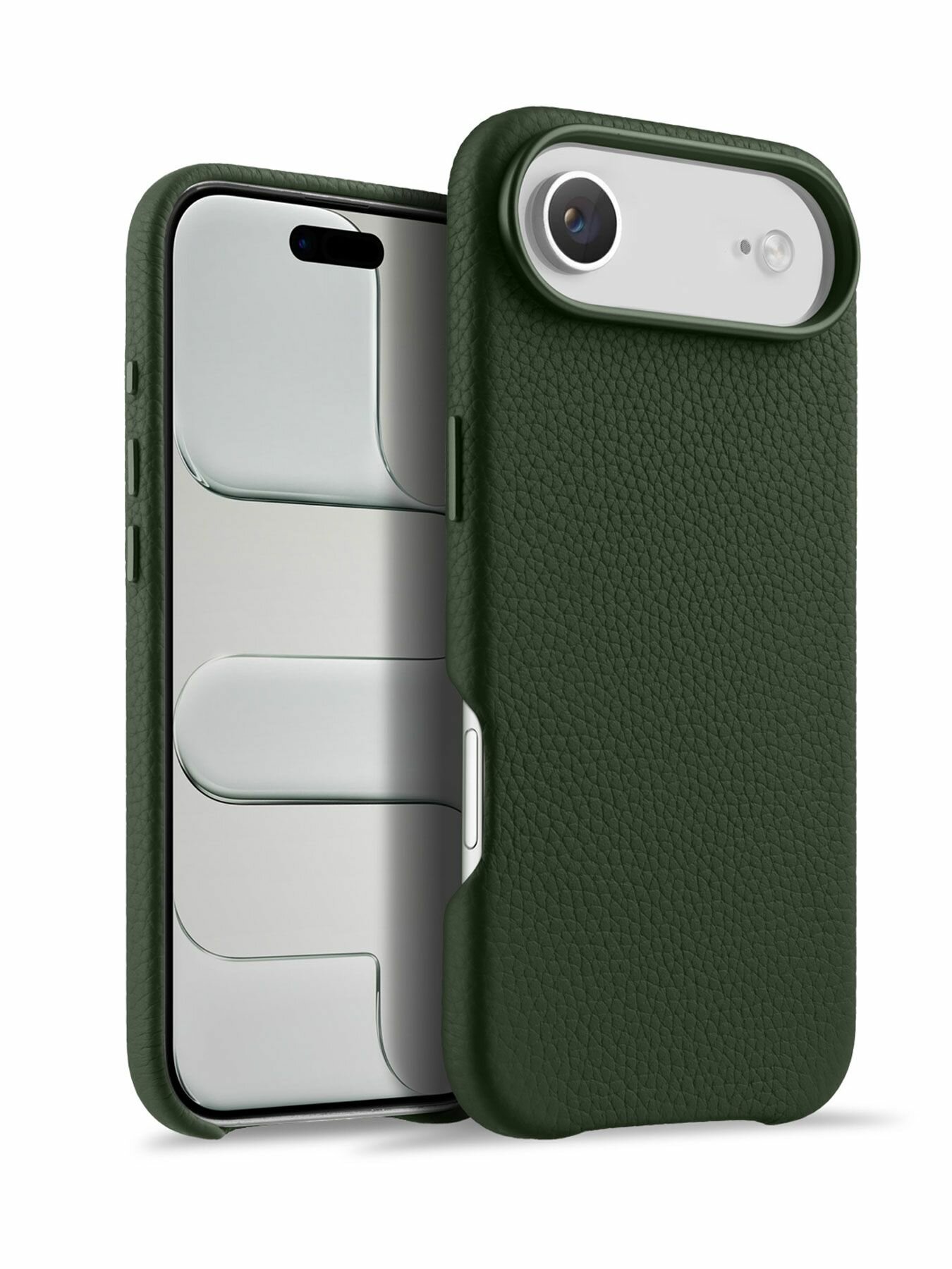 Кожаный чехол накладка с Magsafe Regal SC для iPhone Air, зеленый