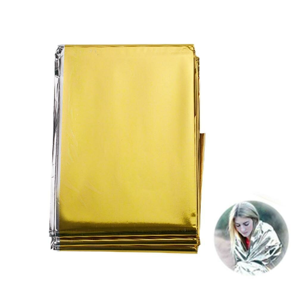 Спасательное одеяло, 1 штука, изотермическое покрывало, туристическое, походной, многоразовое, для обертывания