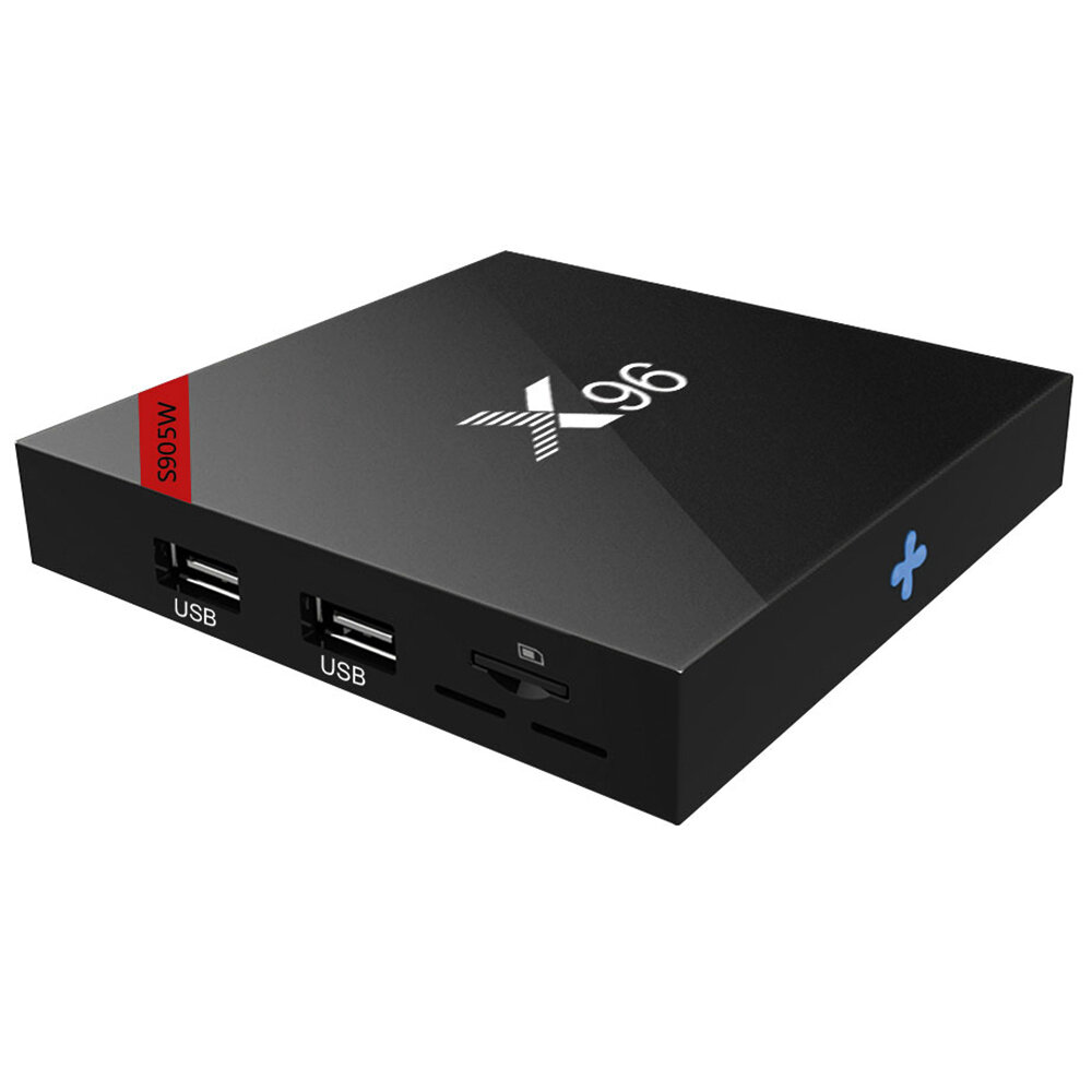 X96 Smart Android 7.1.2 TV Box Amlogic S905W Quad Core H.265 VP9 HDR10 2GB / 16GB DLNA WiFi LAN HD Media Player EU Plug