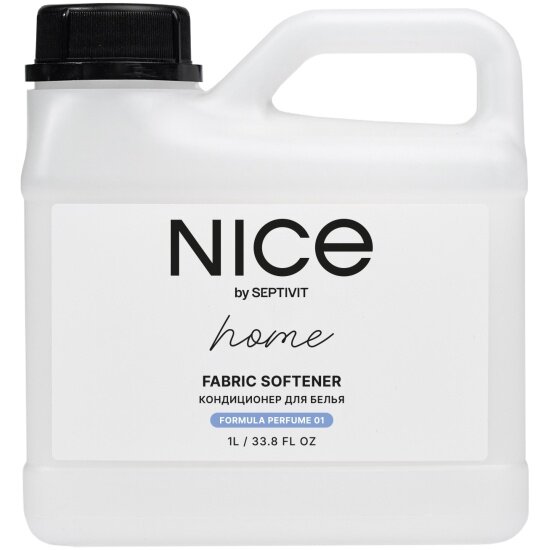 Кондиционер-ополаскиватель для белья Nice BY Septivit Formula 01, парфюмированный, 1 л