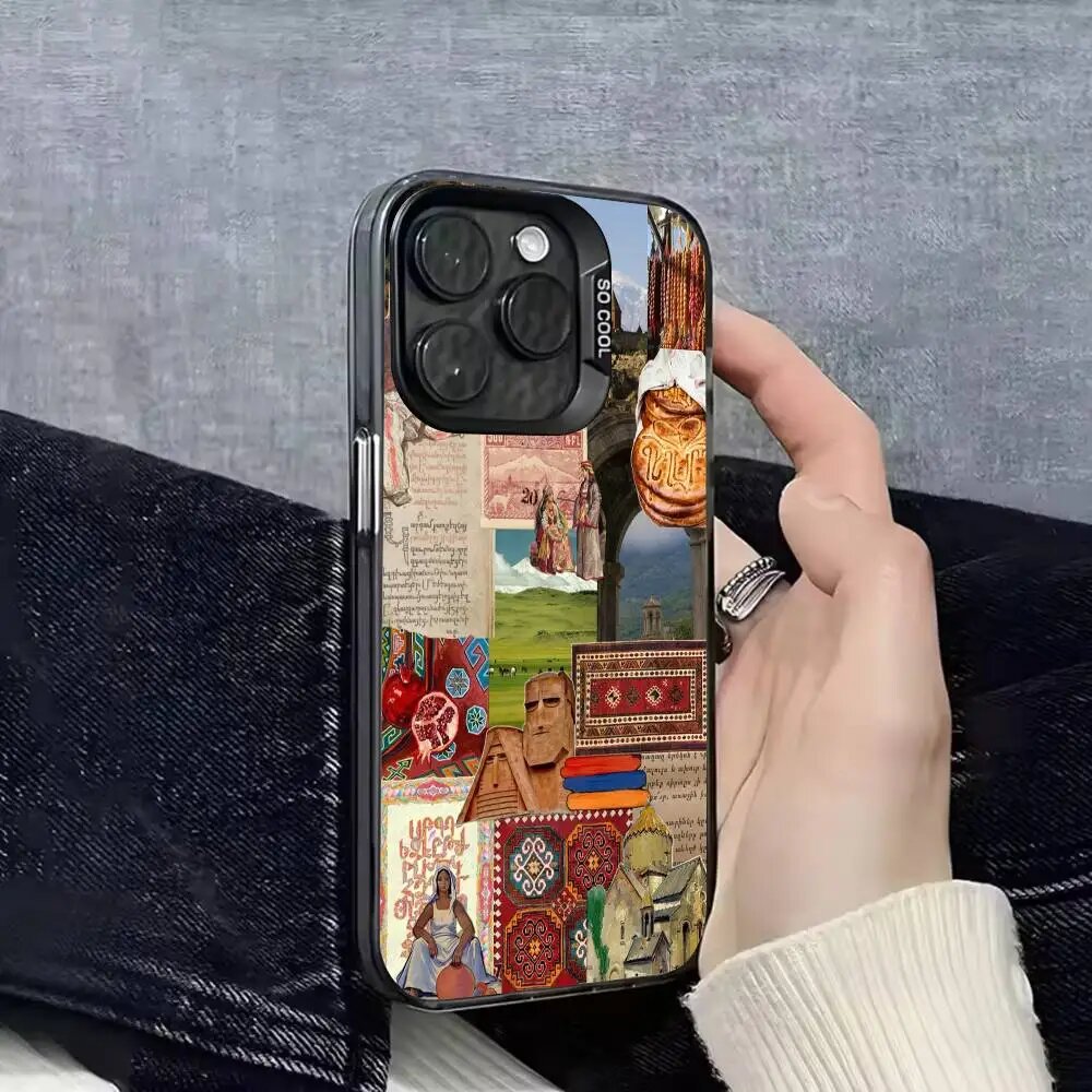Чехол для телефона с паспортным коллажем и флагом Армении для iPhone z8, iPhone17promax