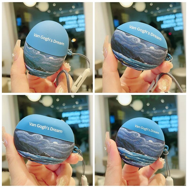 Чехол для Huawei Freebuds Pro 3 PRAYSONG FreeBuds Pro 4, Waves