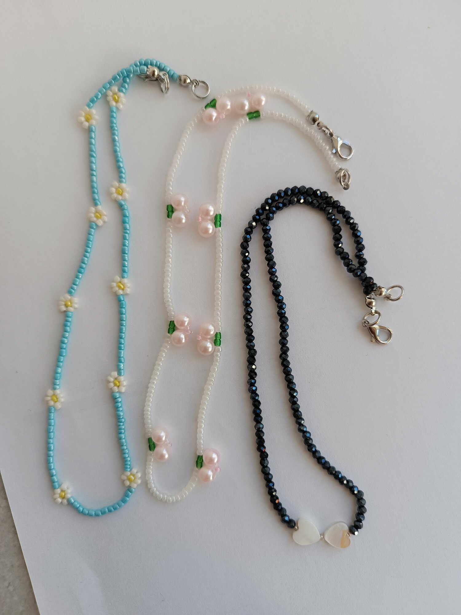 Чокер, ракушка, стекло, комплект