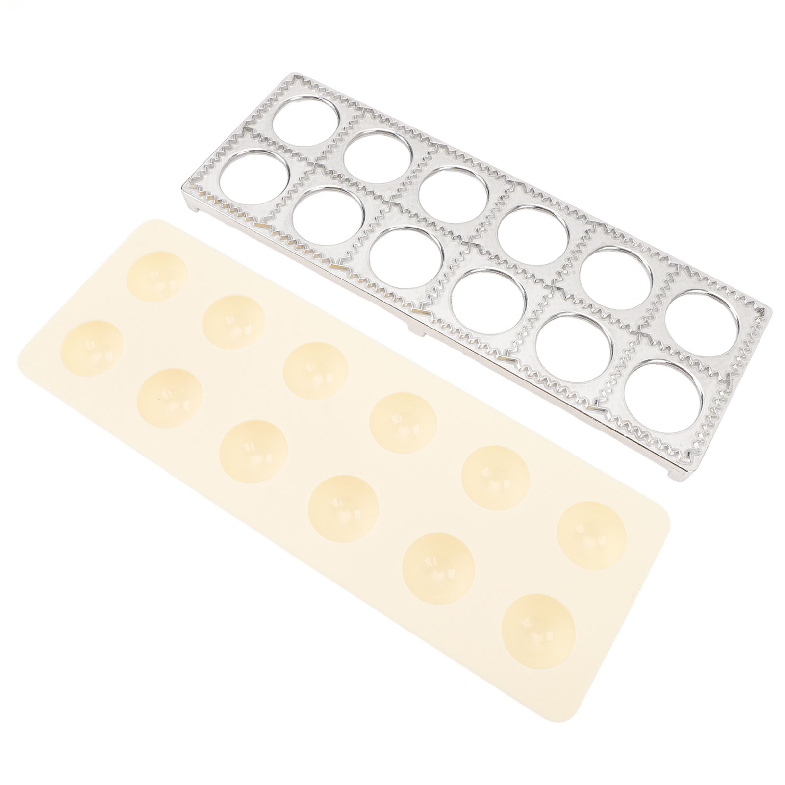 Пресс для равиоли из алюминиевого сплава, пластиковый инструмент для приготовления пельменей с деревянной скалкой для семейной кухни и ресторана