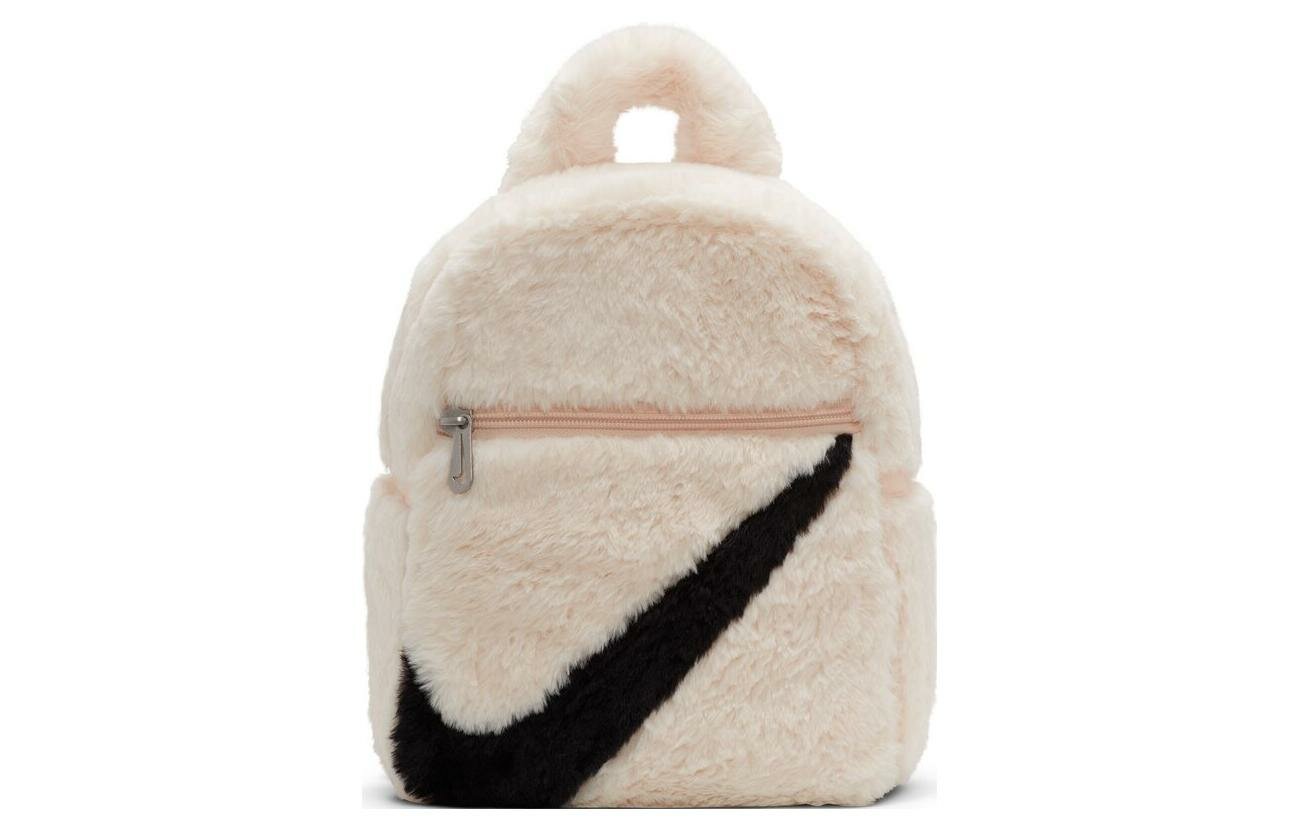 Мини-рюкзак унисекс Nike Sportswear Futura 365 из искусственного меха, 6L, Guava Ice, beige, размер: