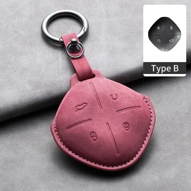 Чехол для автомобильного ключа для Chery Jetour DASHING X-1 Plus DTC 2022 2023 для Jetour X70 X90 X95 Plus, кожаный чехол для автомобильного ключа, аксессуары B3 red