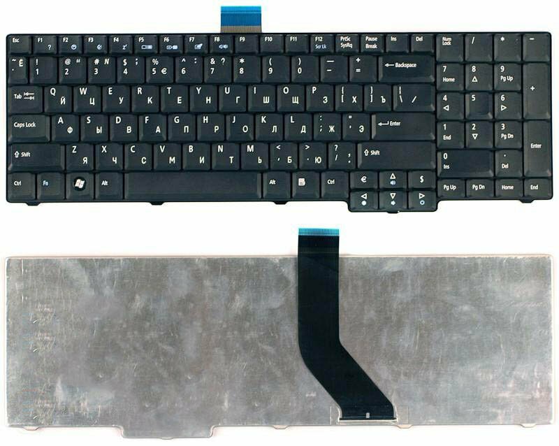 Клавиатура для ноутбука Acer Aspire 8920 8930 8920G 8930G 6930 6930G 7730z черная — фото 1