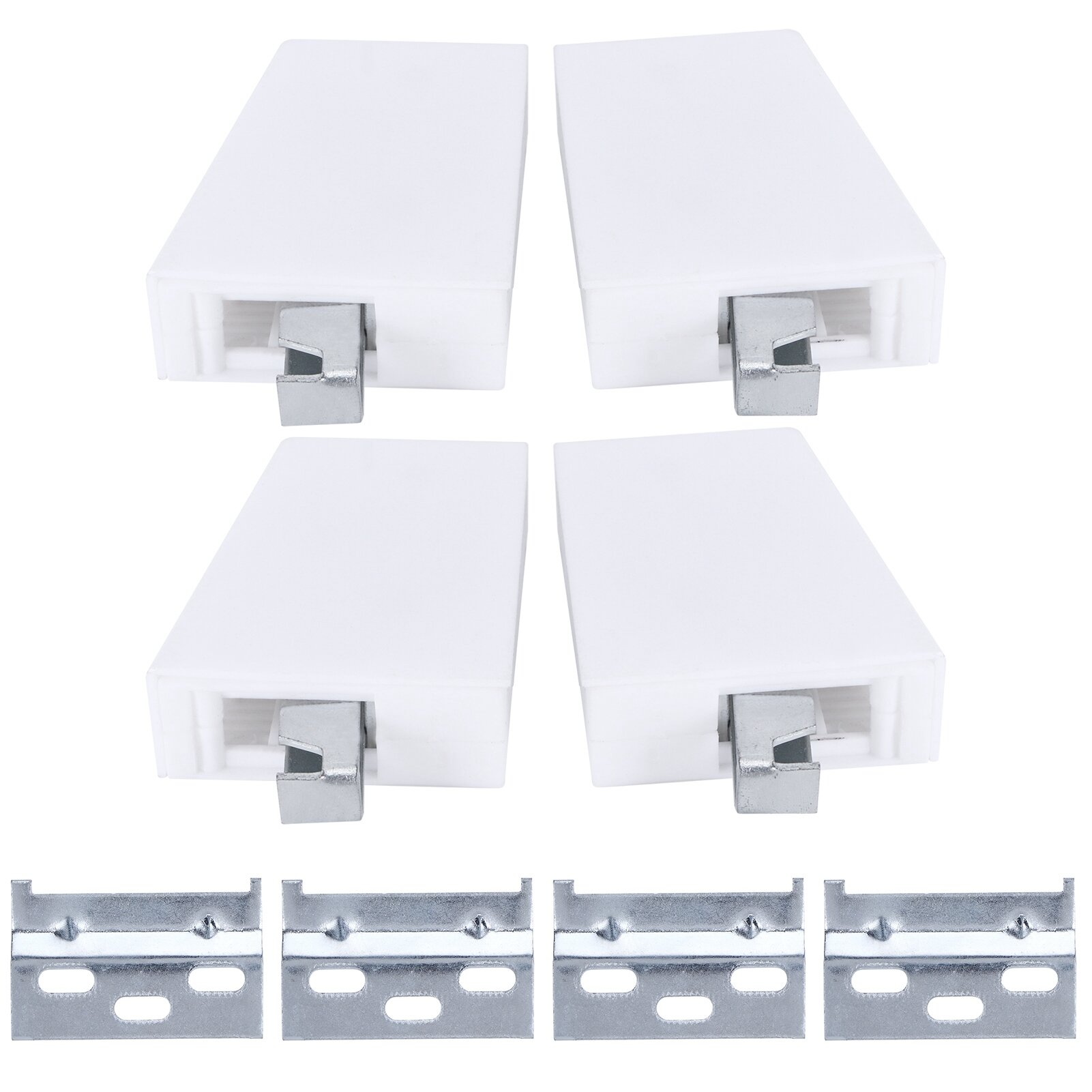 Регулируемая монтажная пластина для вешалки шкафа, 2 шт, Детали мебельной фурнитуры для шкафа и шкафа, Прочная металлическая конструкция