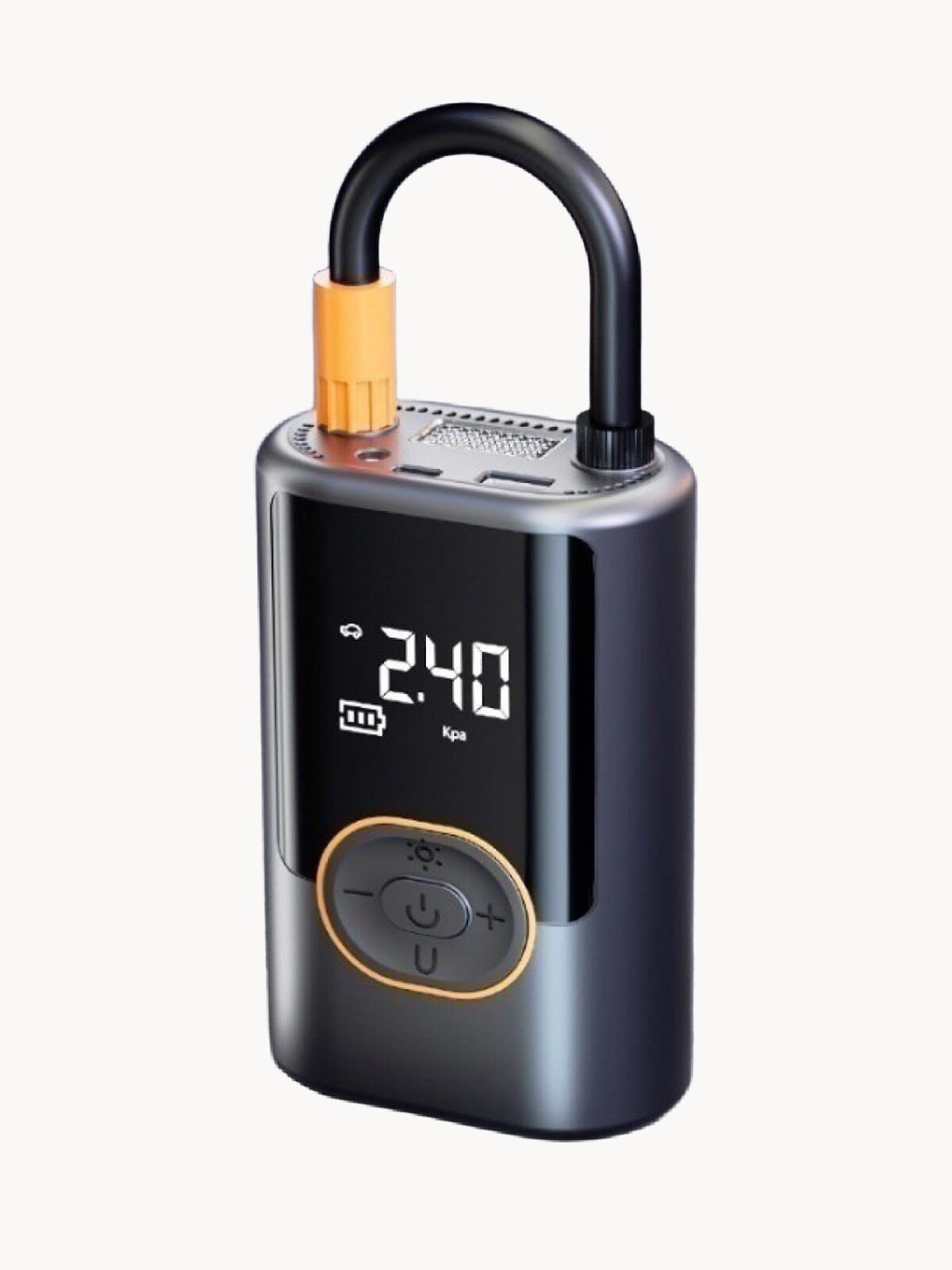 Компрессор аккумуляторный беспроводной для автомобиля и велосипеда