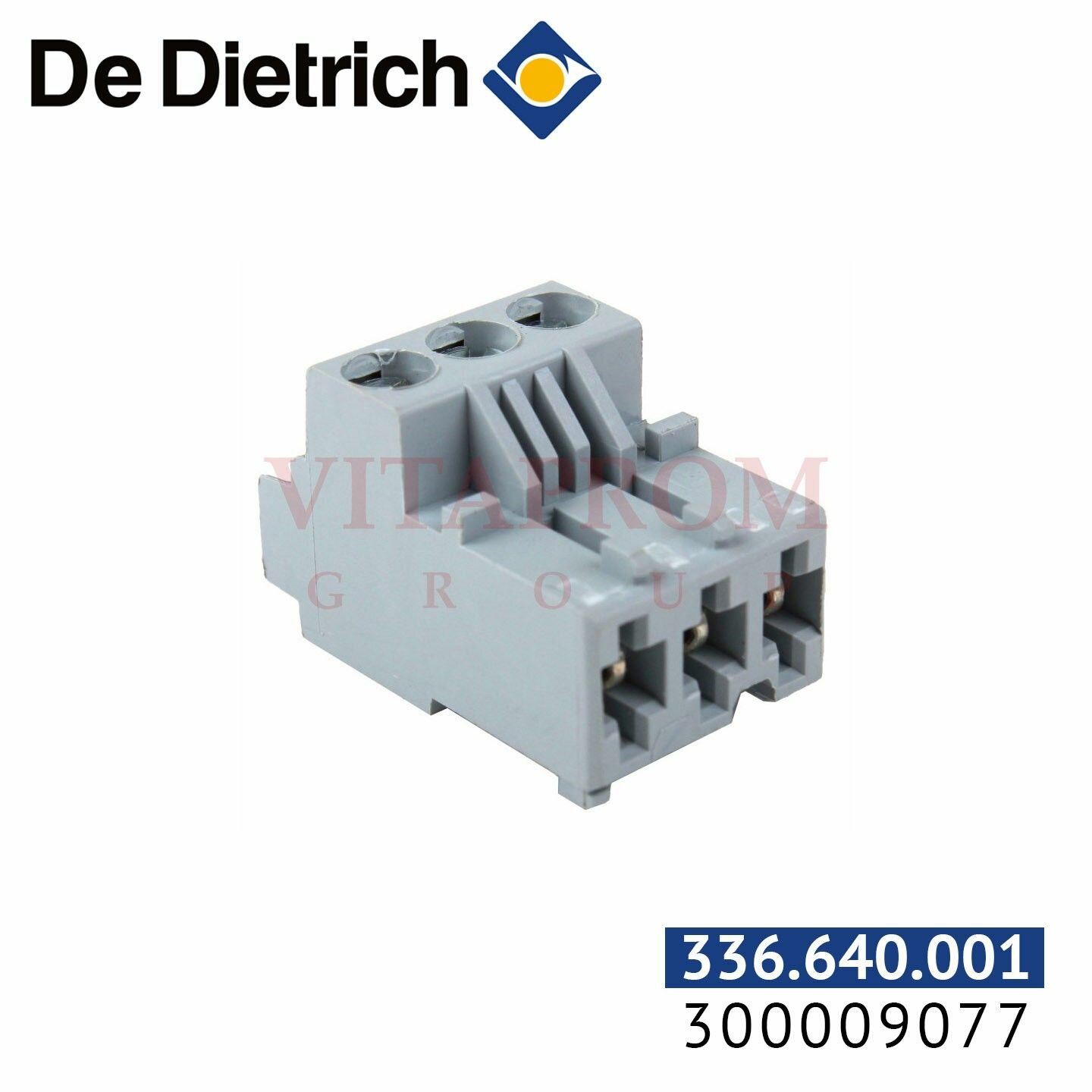 Разъем De Dietrich 300009077 3-контактный установленный вспомогательный насос