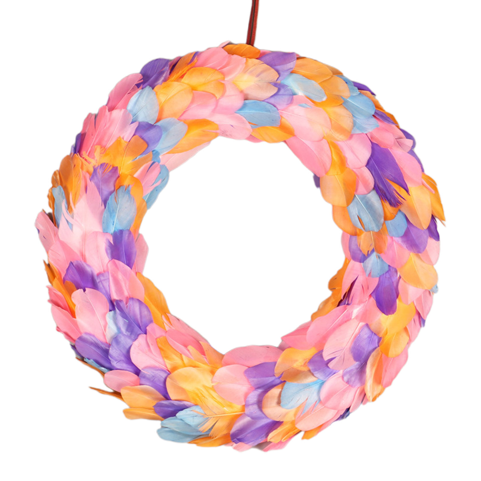 Аксессуар для Пасхи, Украшения из пасхальных перьев, гирлянды, висящие на стене, Двери, с подсветкой, Декор для вечеринки