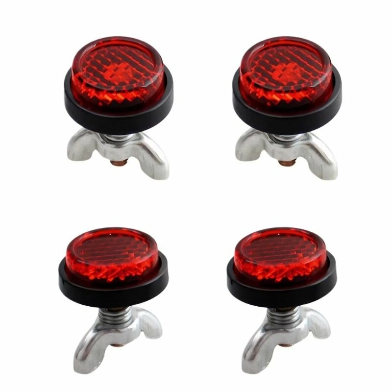 Модифицированный держатель номерного знака мотоцикла с круглыми светоотражающими болтами-4 штуки