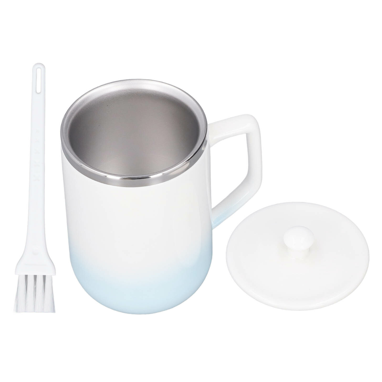 360 мл самостоятельно помешивающая кофейная кружка керамическая перезаряжаемая автоматическая чашка для горячего шоколада молоко голубое белое глазурь