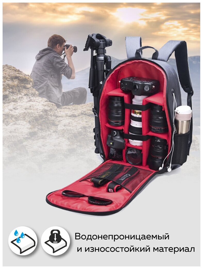 Многофункциональный водонепроницаемый рюкзак National Geographic фотосумка для объектива и видеокамеры