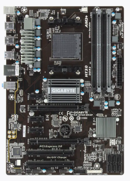 Материнская плата Gigabyte GA-970A-DS3P ATX, AM3+, 6xSATA 6G, USB 3.2 Type-A, 4xDDR3