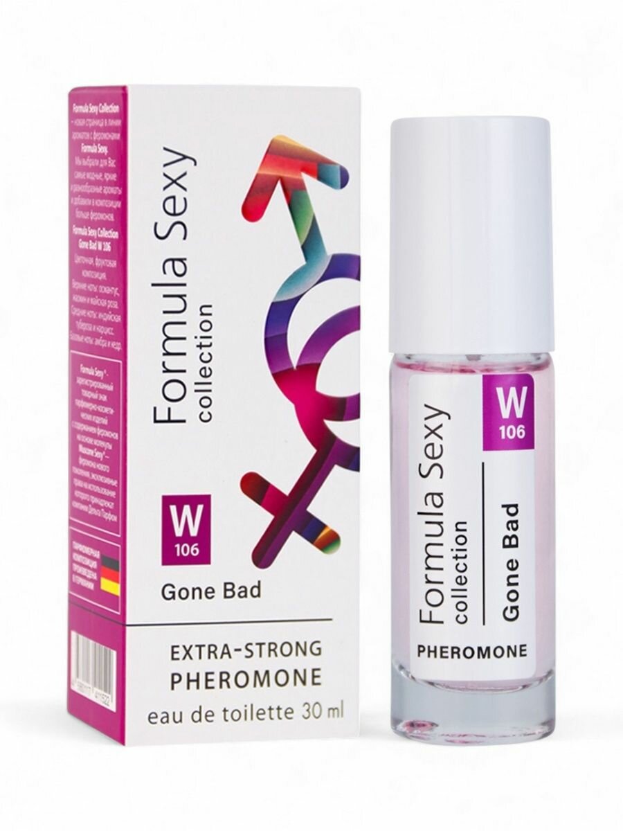Туалетная вода женская с феромонами Formula Sexy collection Gone Bad W106, 30 мл