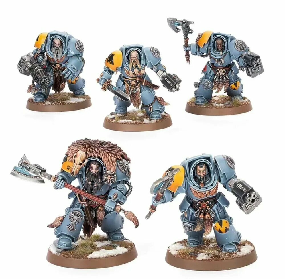 Wolf Guard Terminators Space Wolves Army Set/ Вархаммер 40к смола / Warhammer 40000 миниатюры