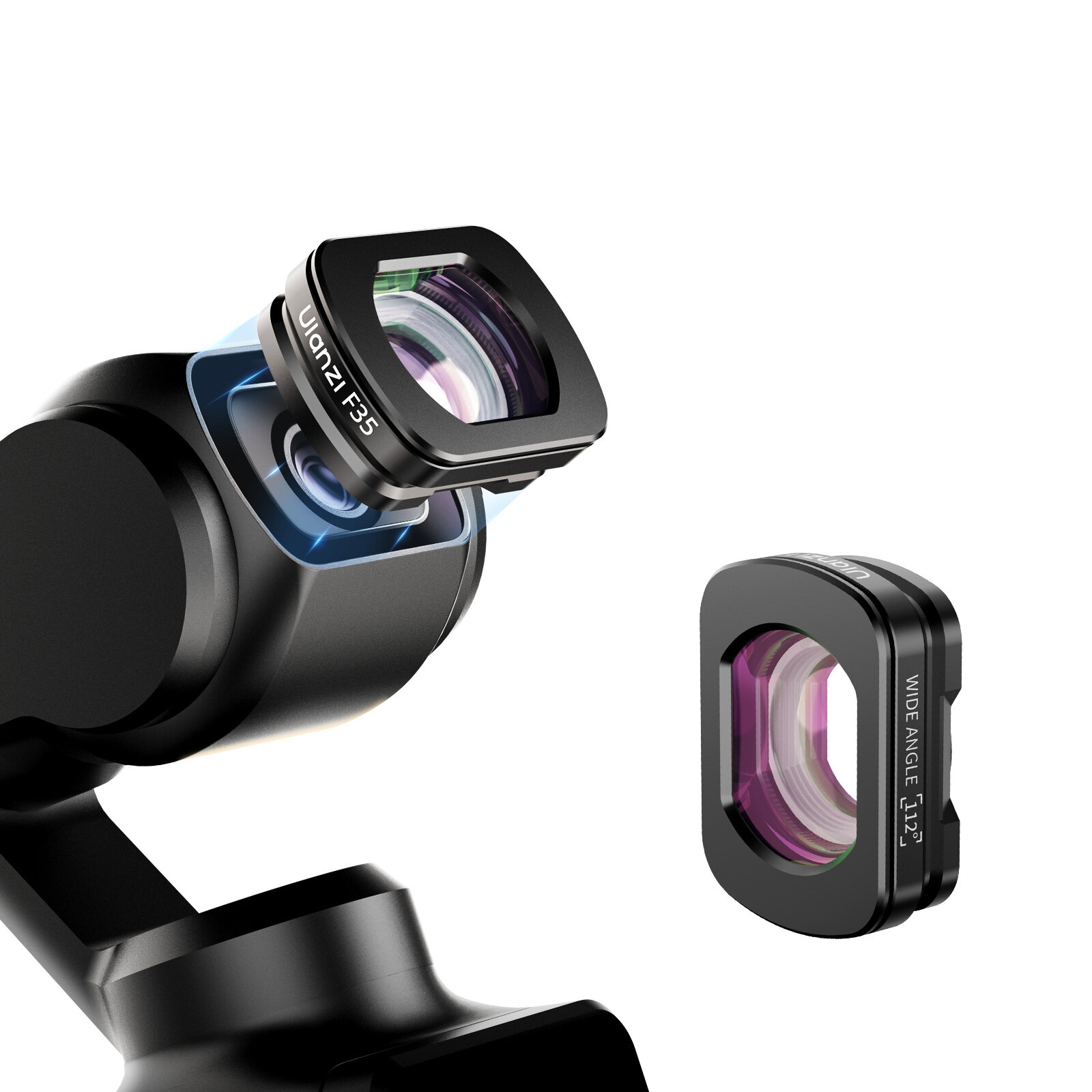 Объектив Ulanzi F35 широкоугольный для DJI Osmo Pocket 3