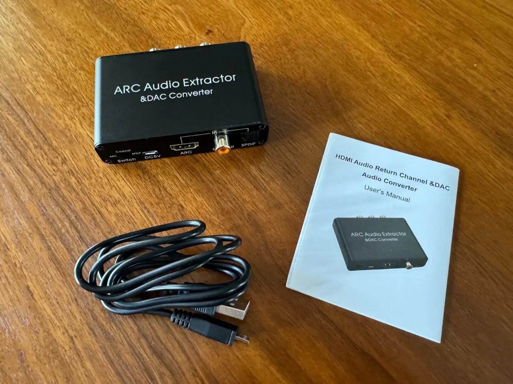 Аудиоэкстрактор ARC DAC Цифро-аналоговый аудиоконвертер HDTV ARC