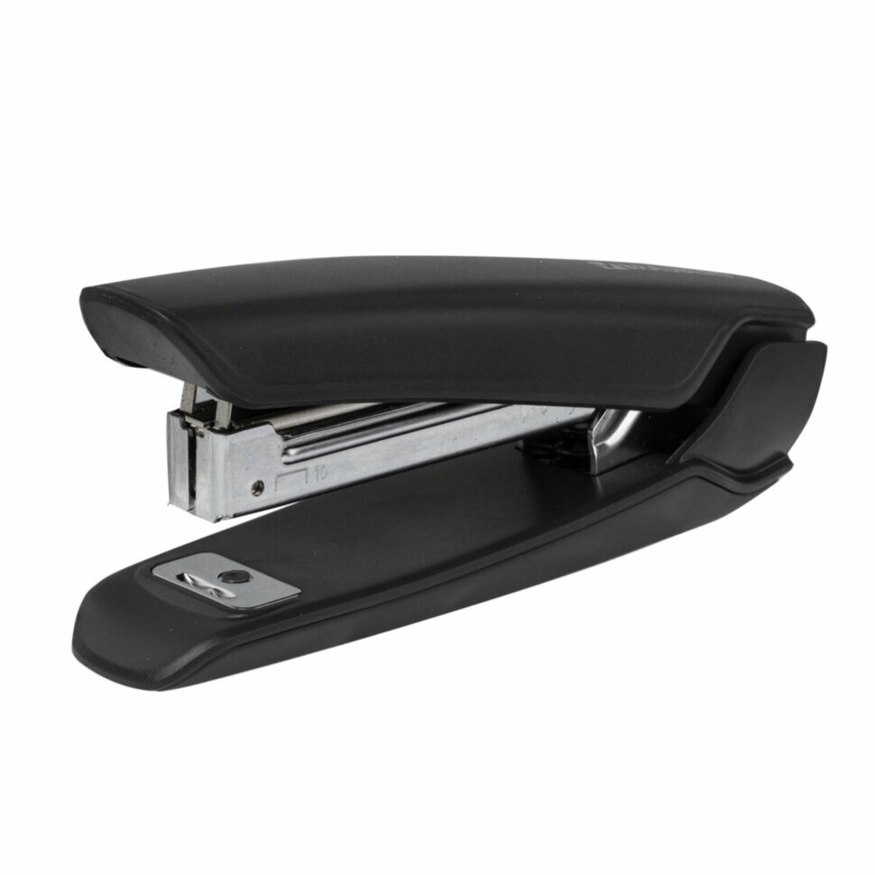 Степлер №10 BRAUBERG "ULTRA", до 20 листов, с антистеплером, черный, 228754, 228754