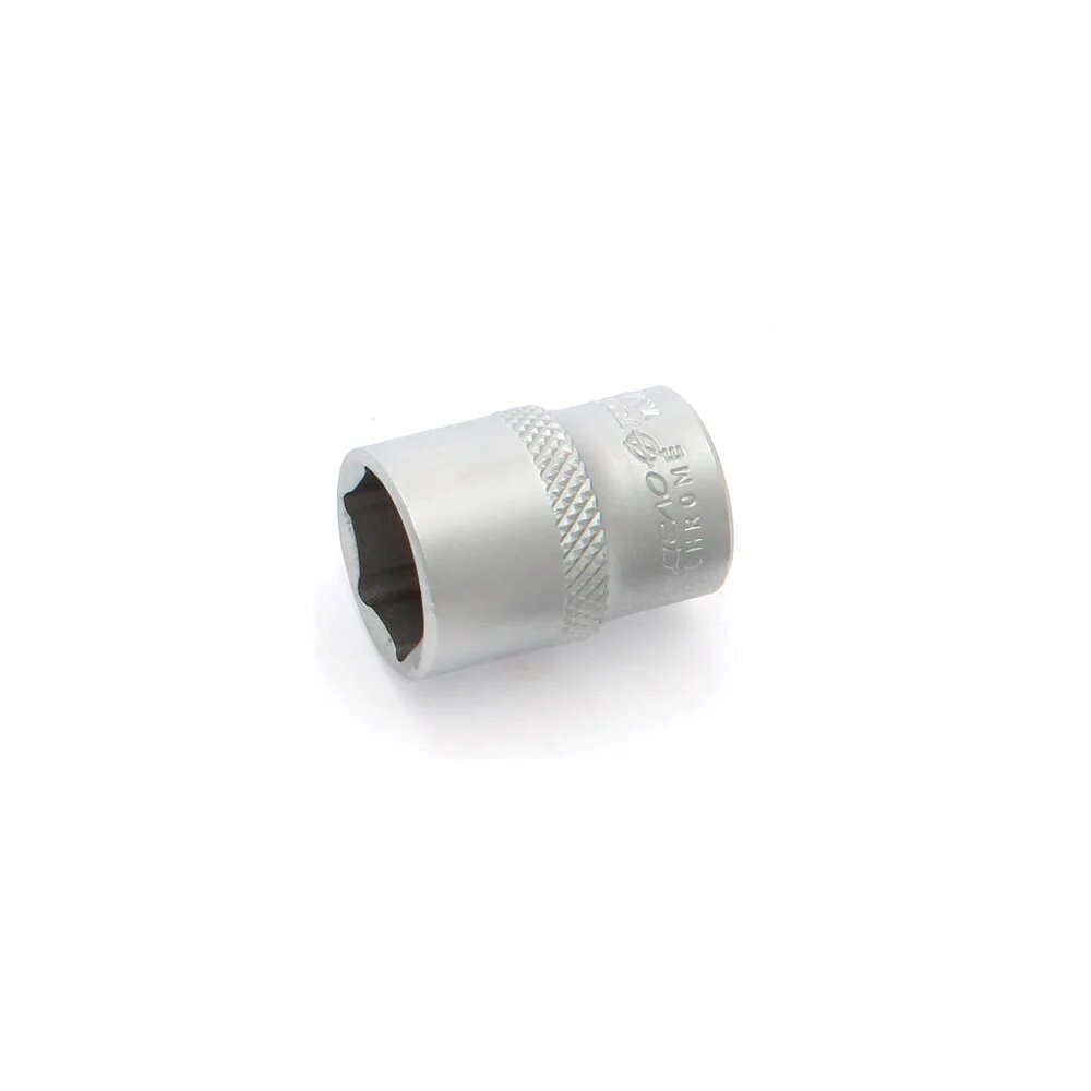 Головка шестигранная 10 мм 1/4″ Delo Technics, торцевая, CrV сплав, патрон с подпружиненным шариком, шестигранная