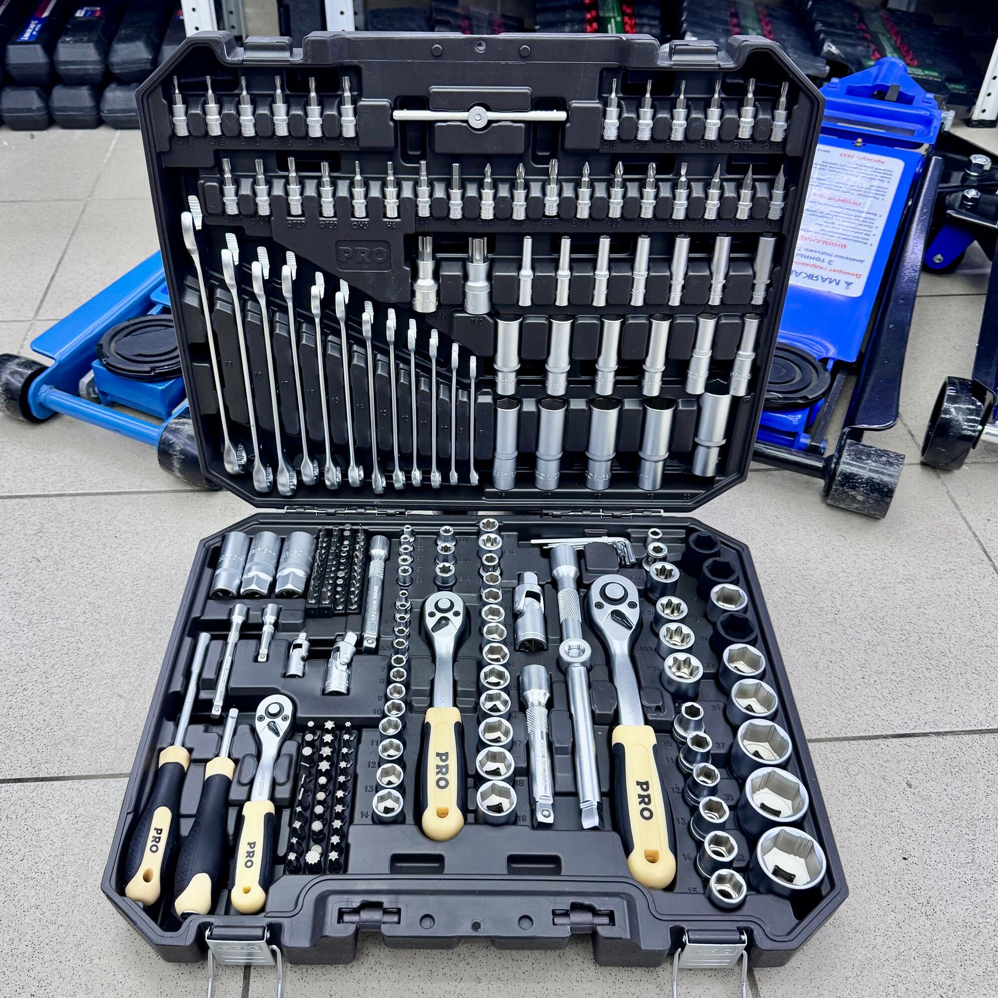 Набор головок и ключей 219пр. 1/4",3/8",1/2" PRO STARTUL DAKAR (PRO-219DK)