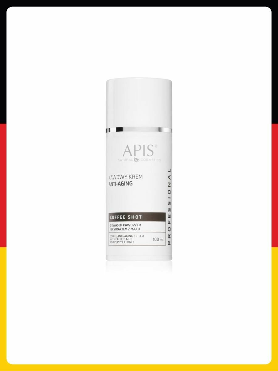 Крем для ухода за кожей Apis Natural Cosmetics Coffee Shot firming and smoothing cream with coffee extracts, 100 мл