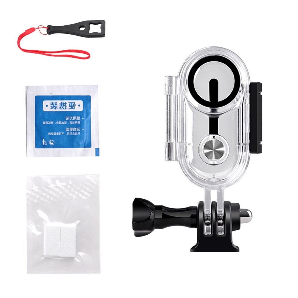 Чехол для Подводных Съемок 60-Метровые Подводные Аппараты Корпус Камеры для Большого Пальца Оптический Стеклянный Объектив Надежный Замок