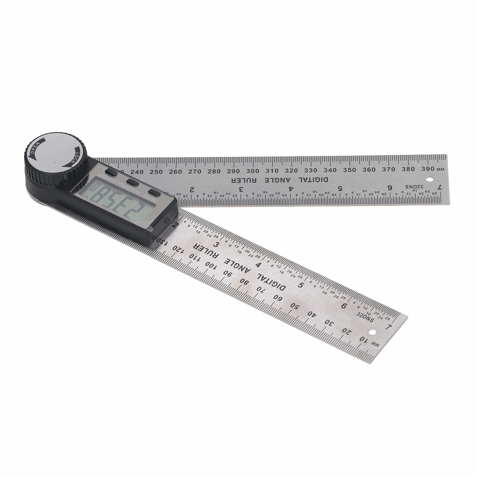 Цифровая линейка угла от 0 до 200 мм, 360 градусов, электронный транспортир, высокоточная линейка с ЖК-дисплеем, угловой искатель