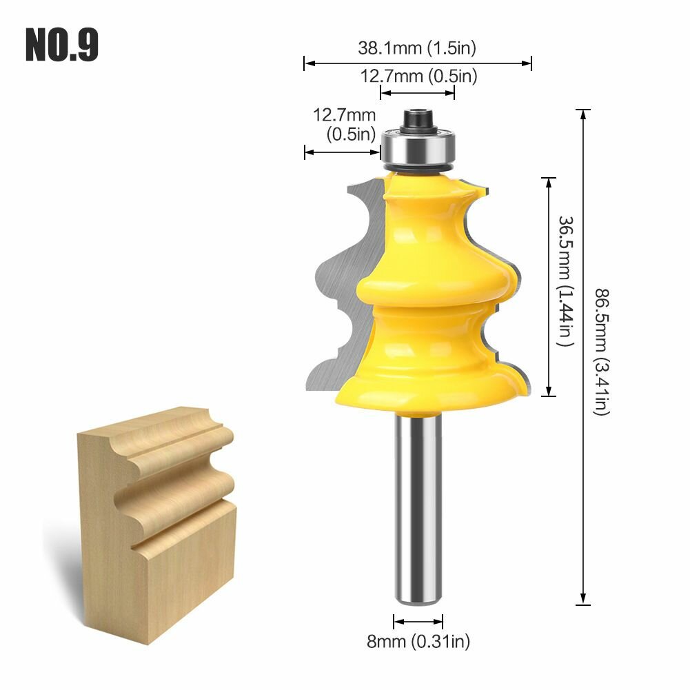 Фреза по дереву для изготовления мебели и лестничных поручней