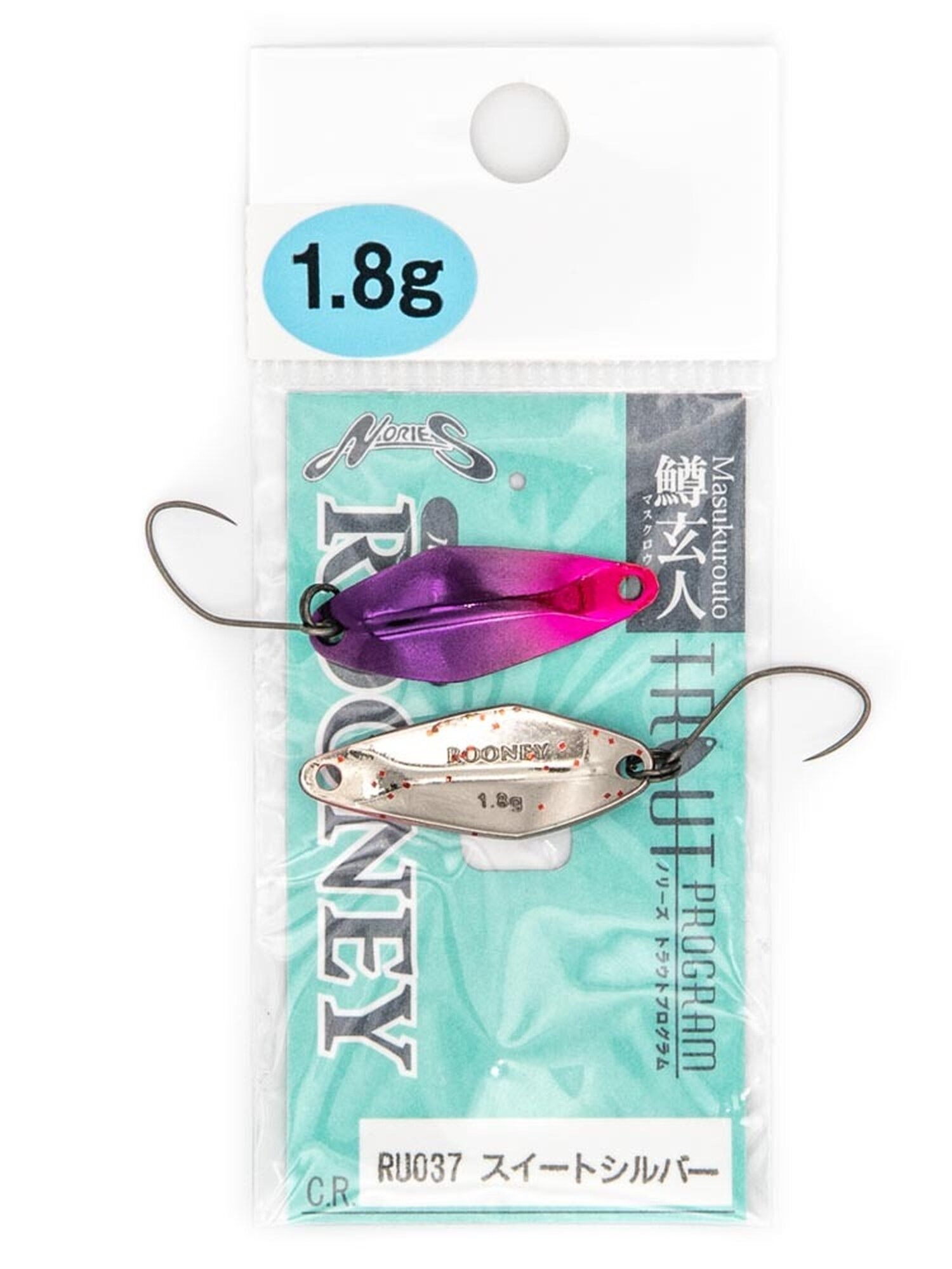 Блесна для рыбалки на форель NORIES MASUKUROUTO ROONEY 1.8гр цвет RU037