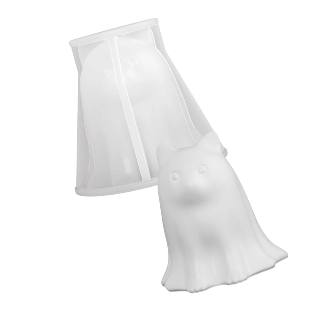 Нетоксичная силиконовая форма для литья фигурок животных в виде привидений, инструмент для домашнего декора