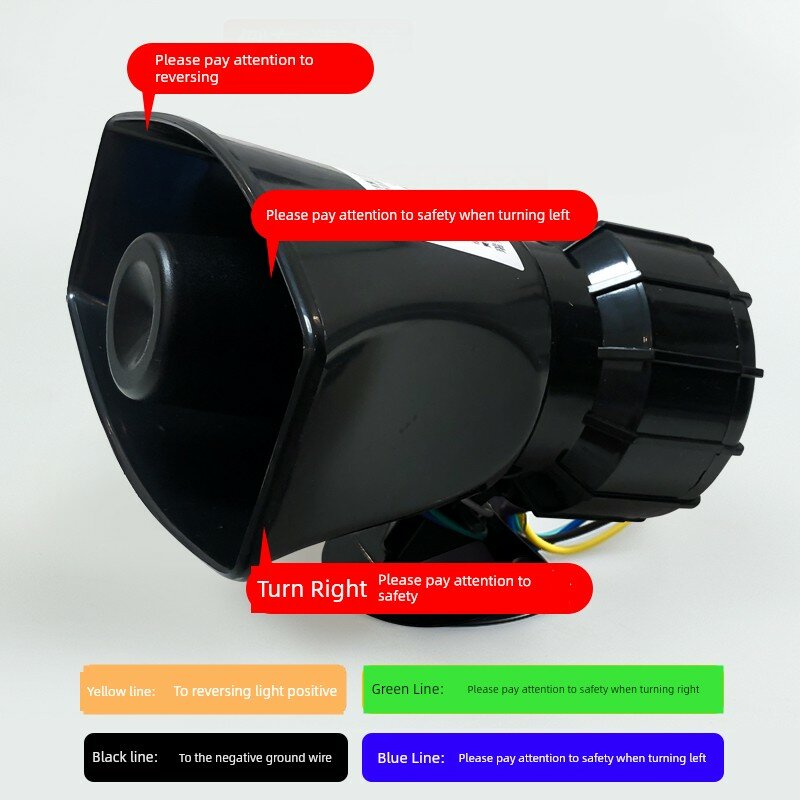 Громкоговоритель для грузовиков 24В, универсальный, 3-в-1, с функцией голосового оповещения при движении задним ходом,