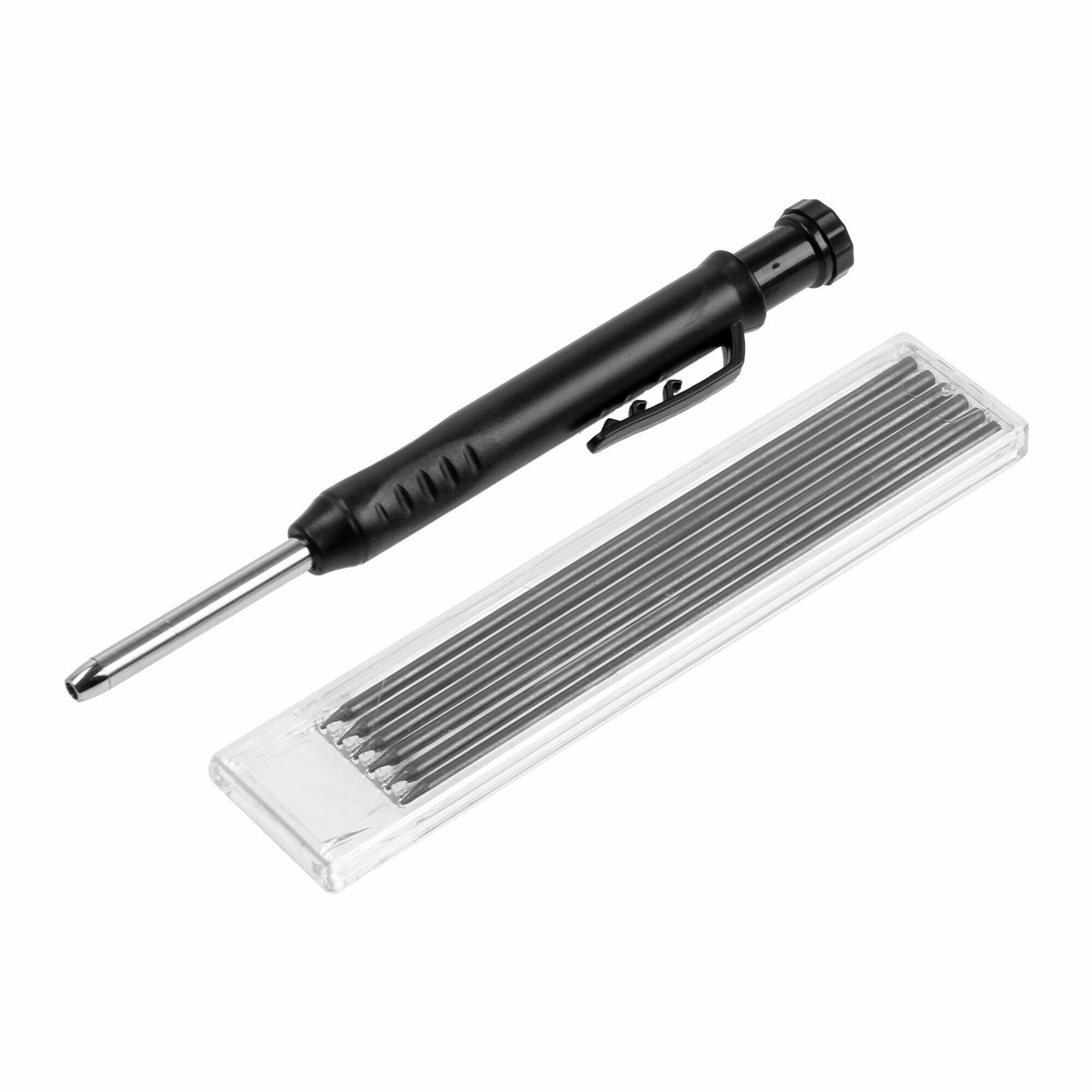 Карандаш механический тундра, с набором грифелей, 6 штук, черные